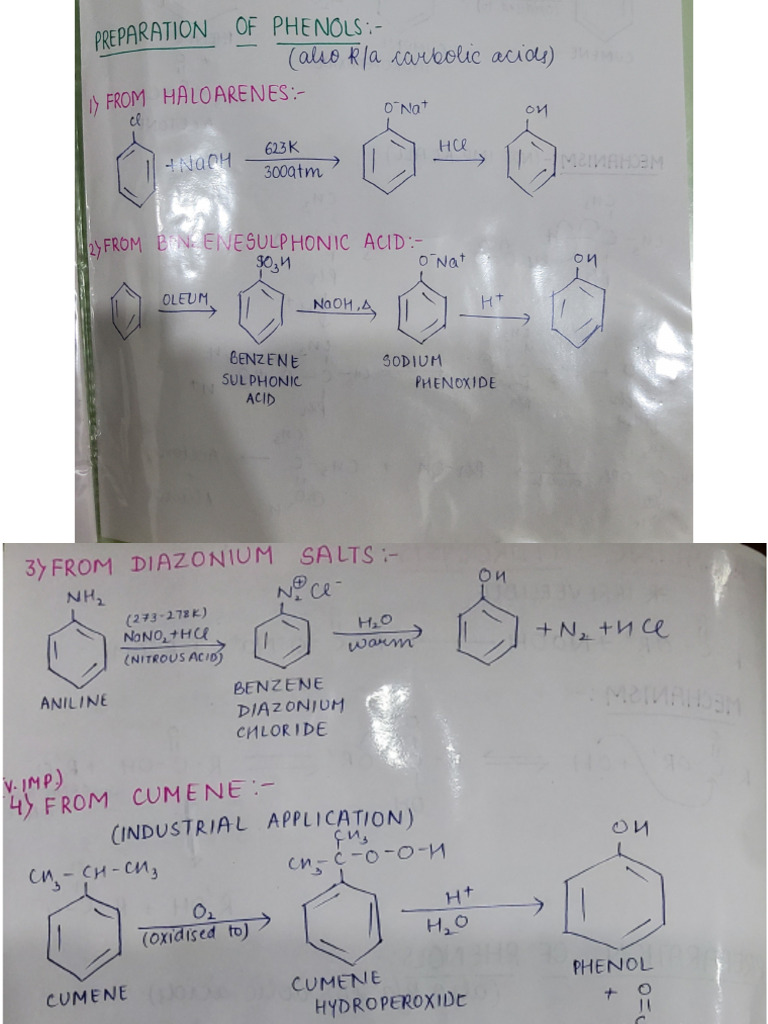Preparation of Phenols | PDF