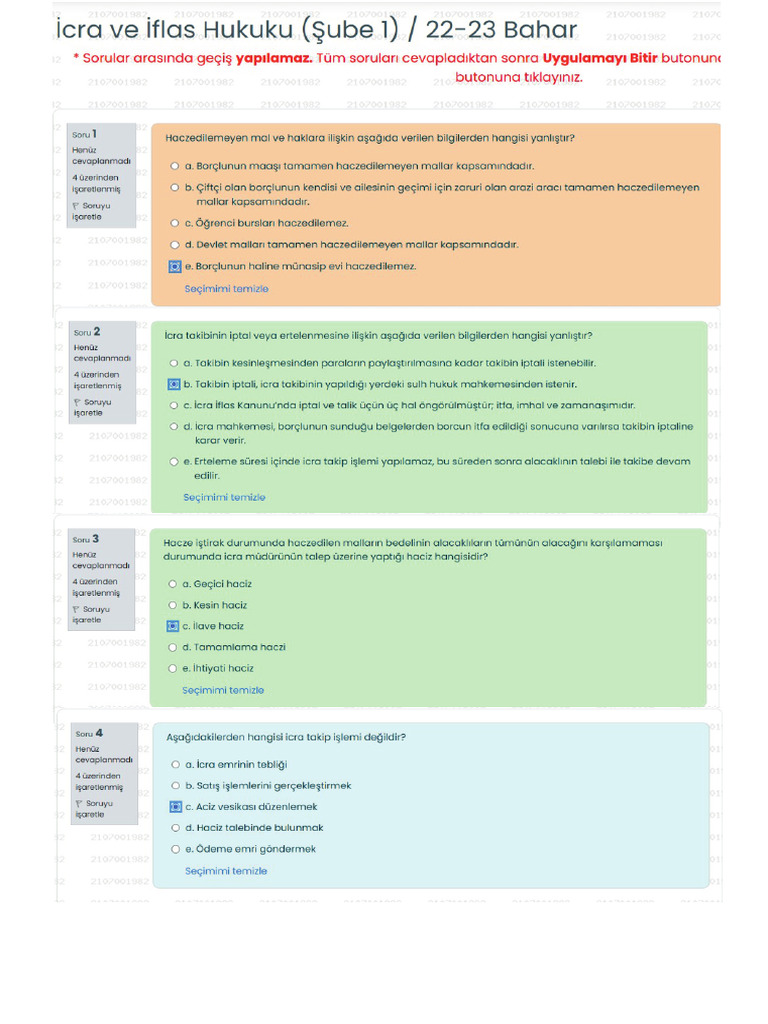 İcra-İflas Vize 2023 | PDF