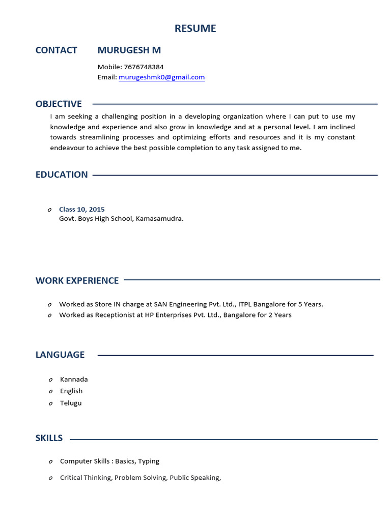 Murugesh M | PDF