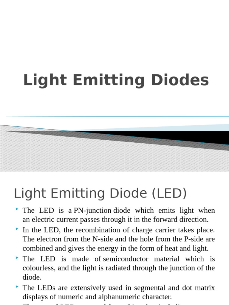 Overview of Light Emitting Diodes | PDF | Light Emitting Diode | Diode