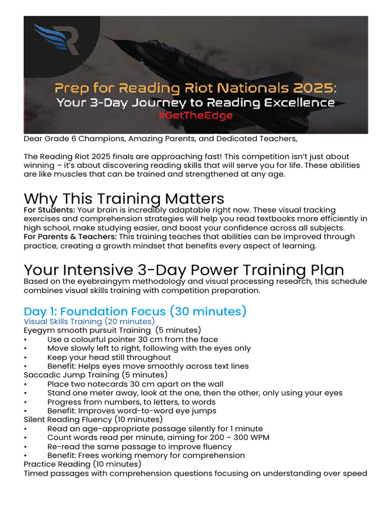 Reading Riot | PDF | Reading Comprehension | Cognition