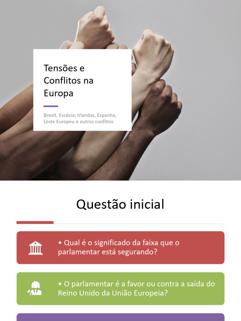 Conflitos e Tensões na Europa Atual | PDF | Brexit | Curdistão