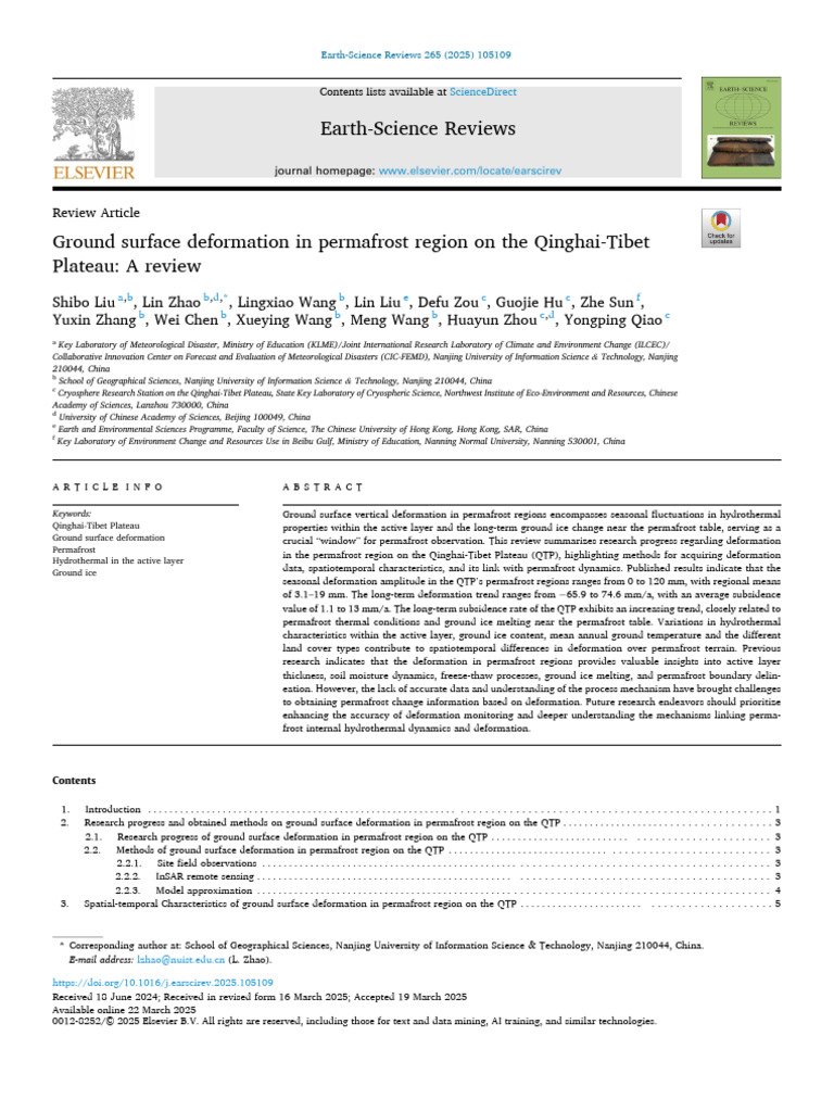 Earth-Science Reviews | PDF | Ice | Applied And Interdisciplinary Physics