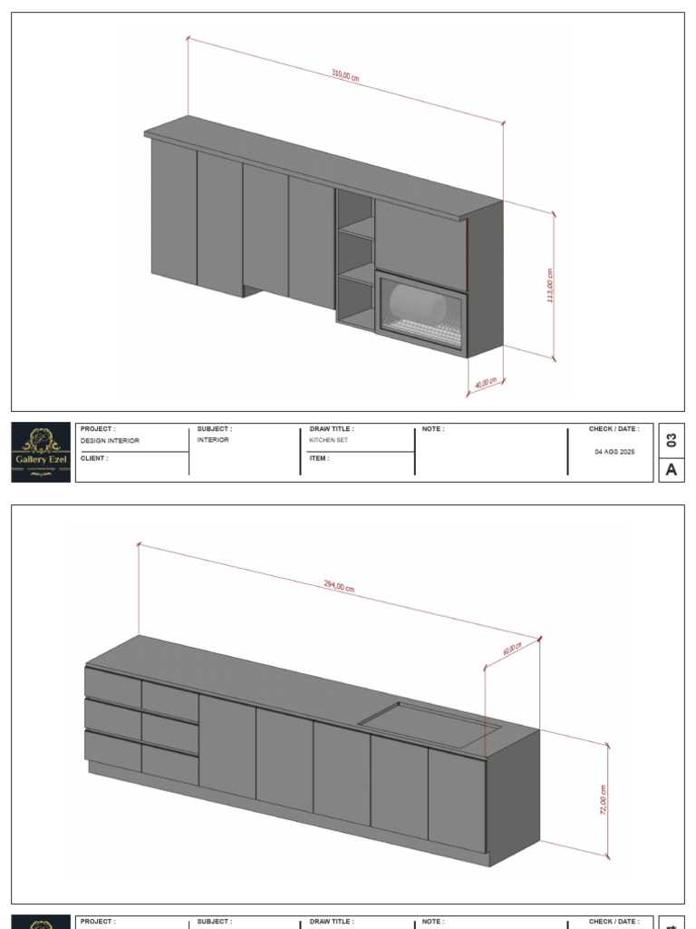 Ukuran Kitchen Mba Maya | PDF