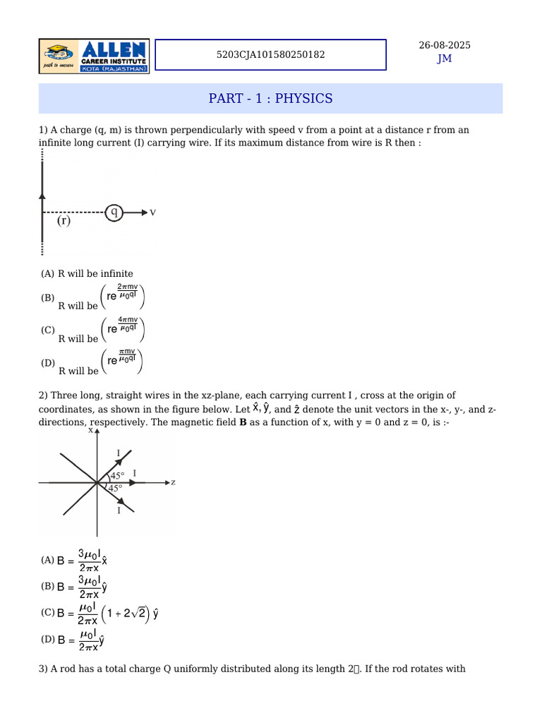 Solution (4) | PDF | Magnetic Field | Electron