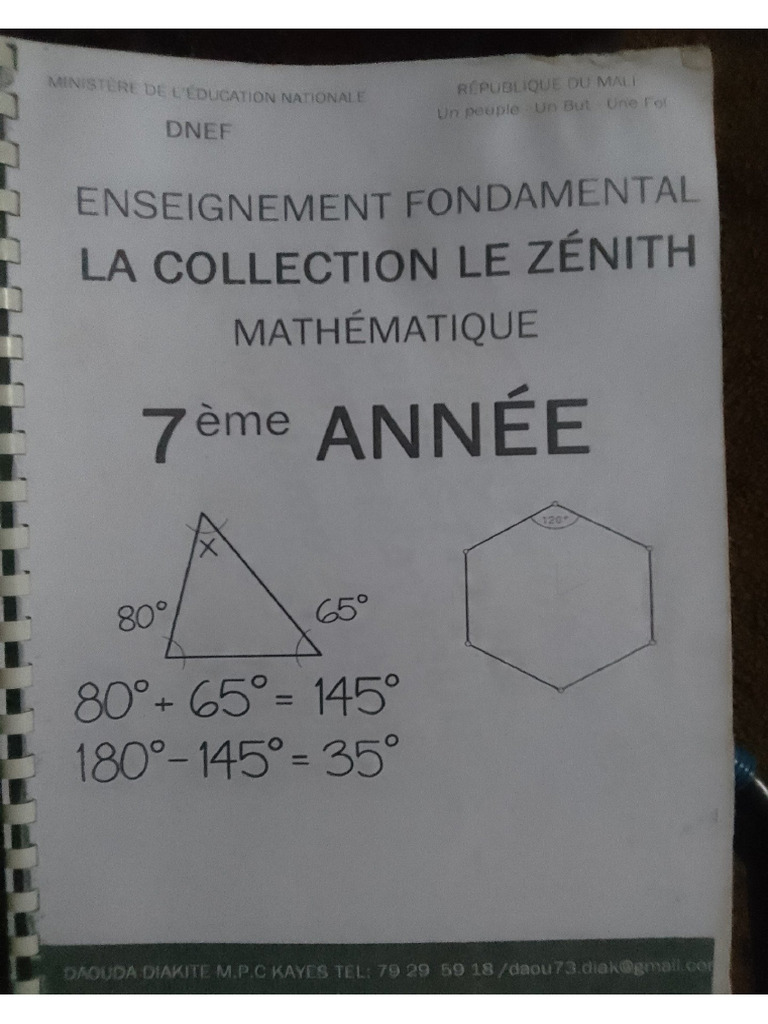 Maths 7eme Année | PDF