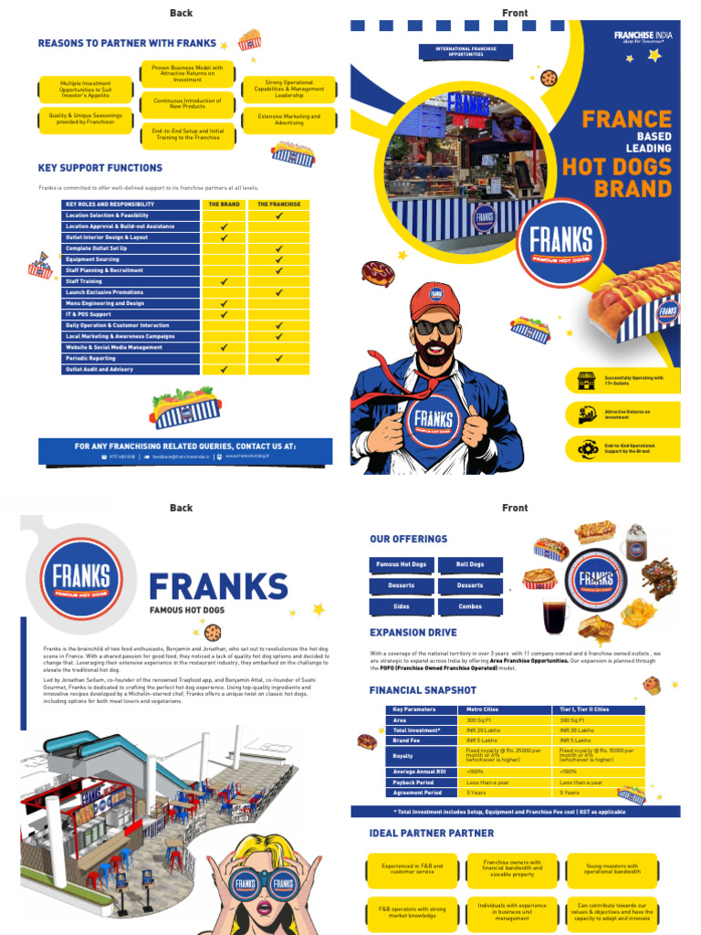 Franks Hot Dog Franchise Opportunities | PDF | Franchising | Business