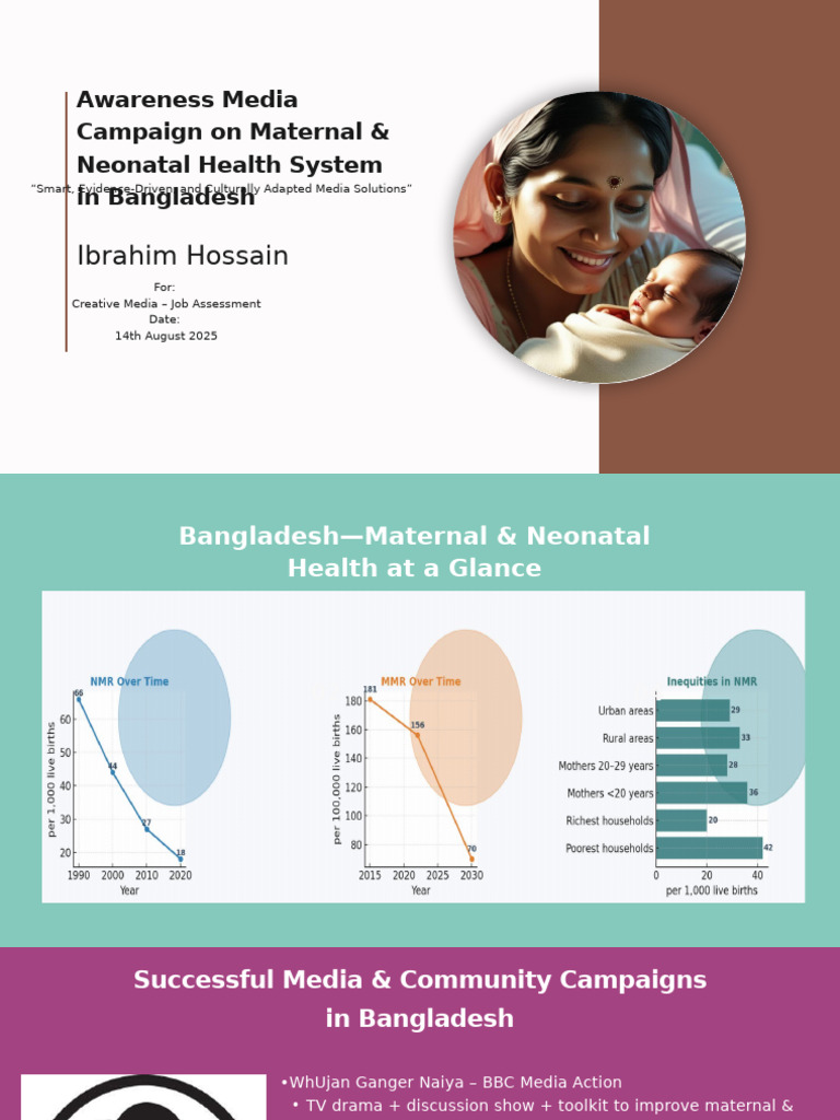 Bangladesh Maternal Health Media Campaign | PDF | Maternal Death ...