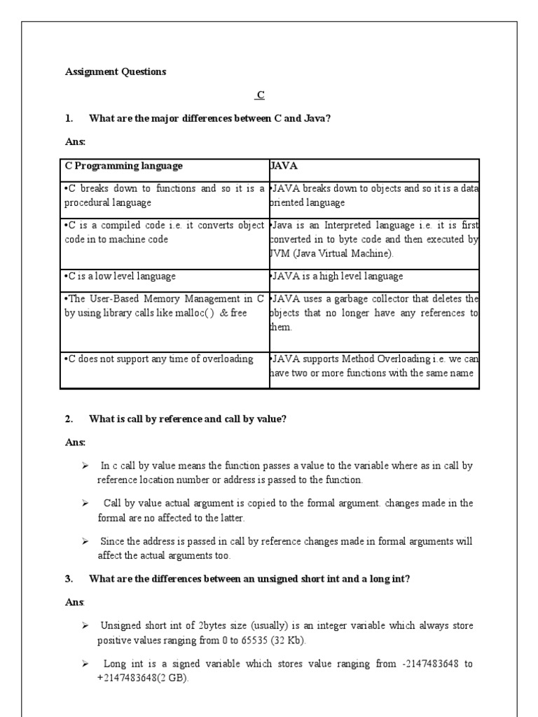 Assign1 Ans | PDF | Class (Computer Programming) | Method (Computer Programming)