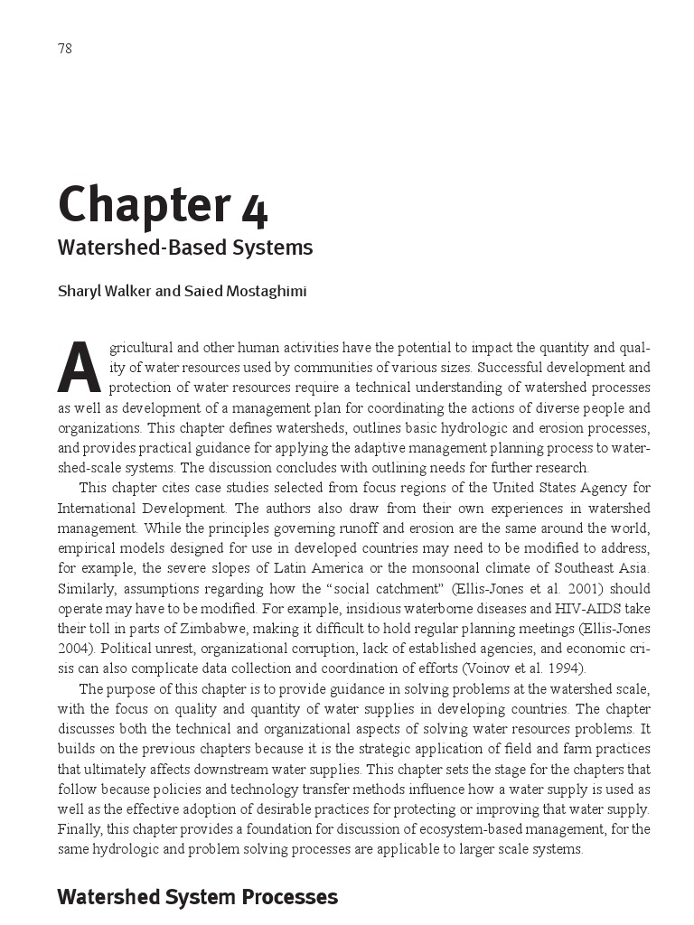 Watershed Management | PDF | Surface Runoff | Drainage Basin
