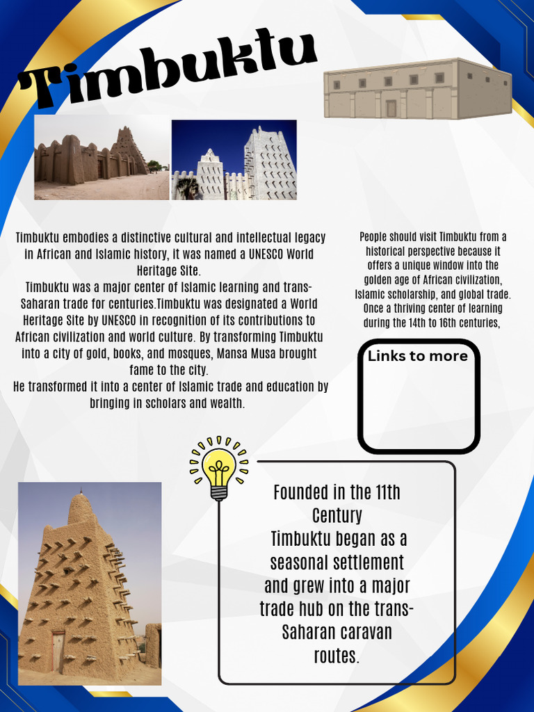 Timbuktu: A UNESCO Heritage Site | PDF