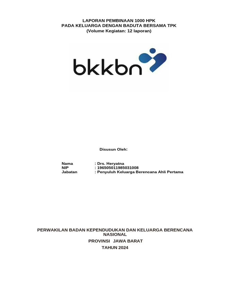 Pembinaan 1000 HPK untuk Baduta | PDF