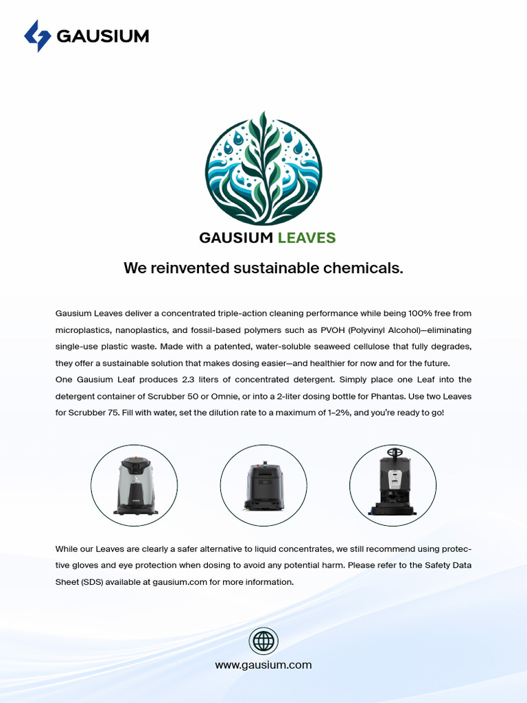 Brochure Gausium-Leaves 250829 | PDF | Plastic | Biodegradation