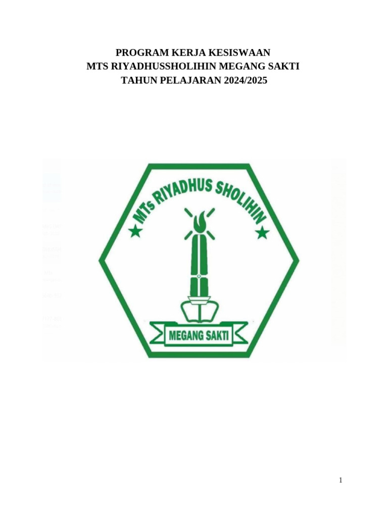 Proker Kesiswaan | PDF