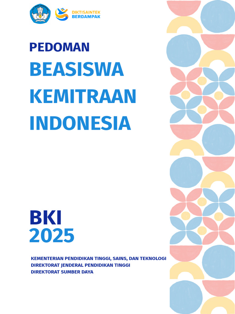 Booklet Beasiswa Kemitraan BKI 2025 | PDF
