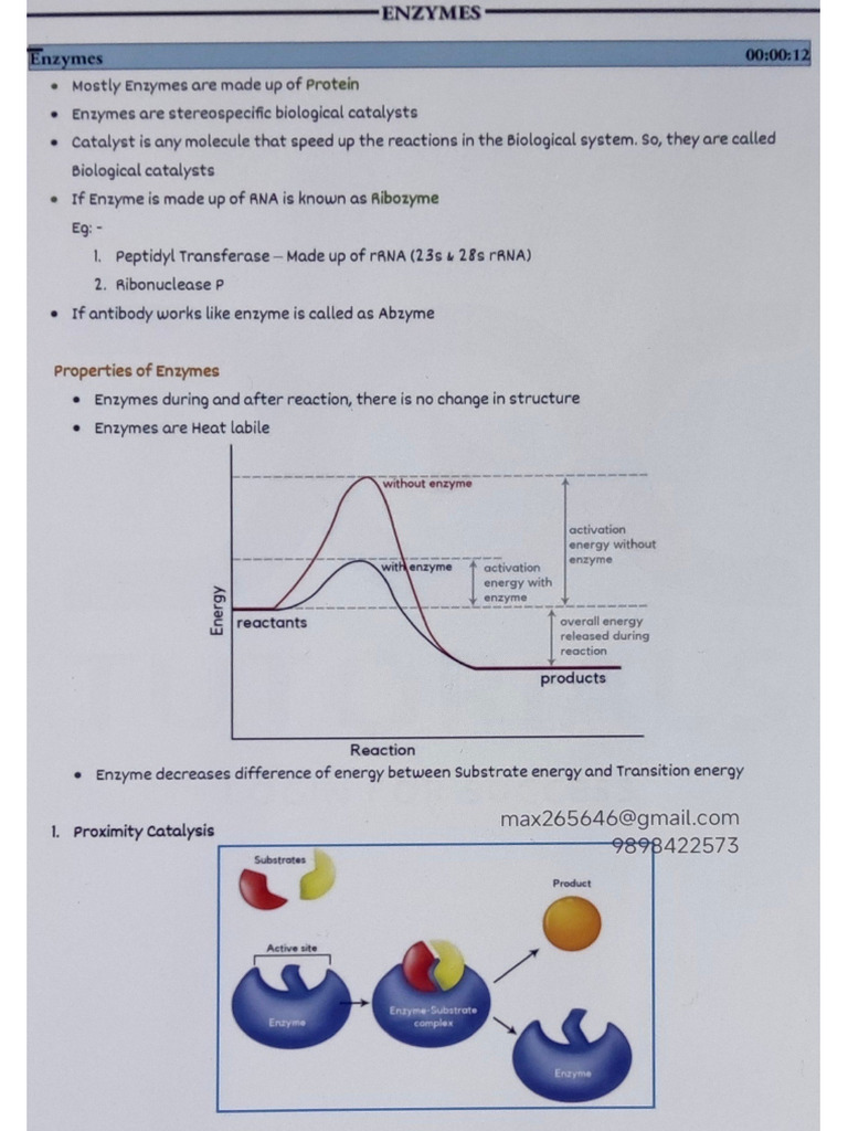 Enzymes DR - Priyansh Jain | PDF