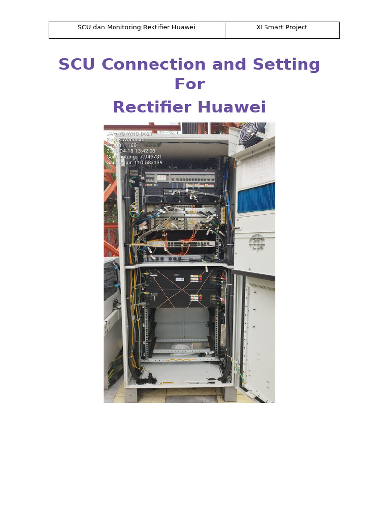 SCU Setup for Huawei Rectifier Monitoring | PDF | Telecommunications ...