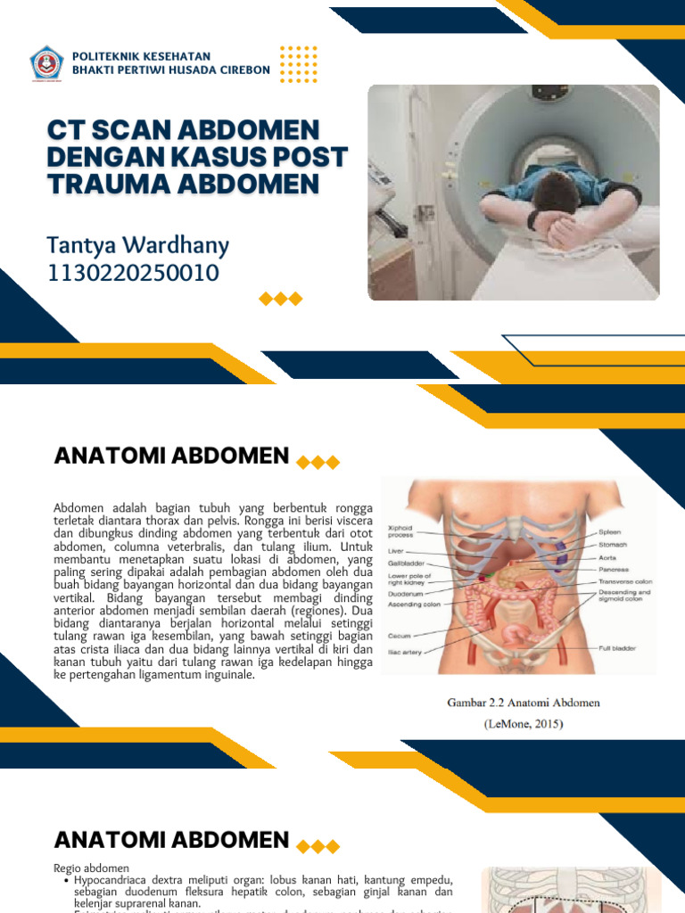 CT Scan Abdomen Pasca Trauma | PDF