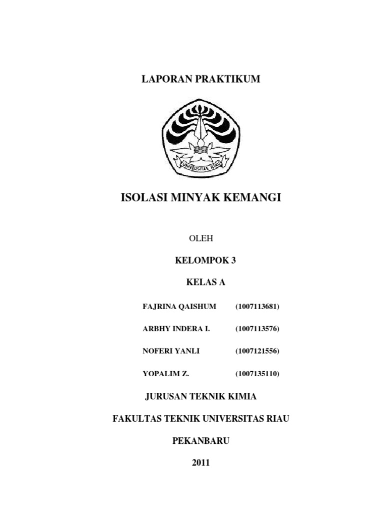 Praktikum Isolasi Minyak Kemangi | PDF
