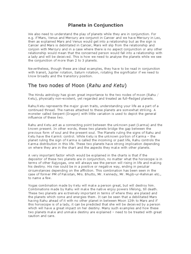 Planets in Conjunction | PDF | Planets In Astrology | Esoteric Cosmology