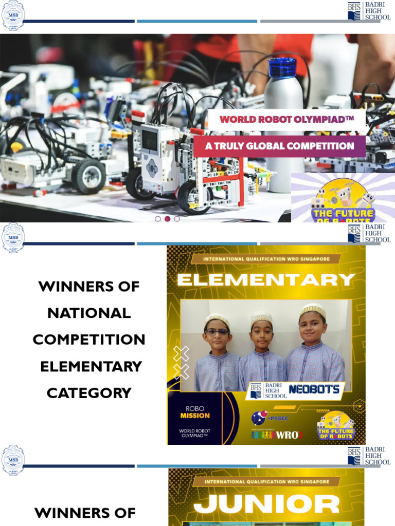 WRO 2025 Finals: Singapore Event Details | PDF