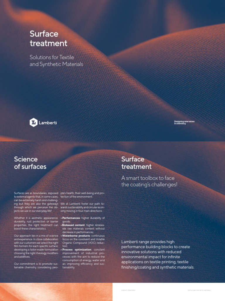 Innovative Surface Treatments for Textiles | PDF | Textiles | Adhesive