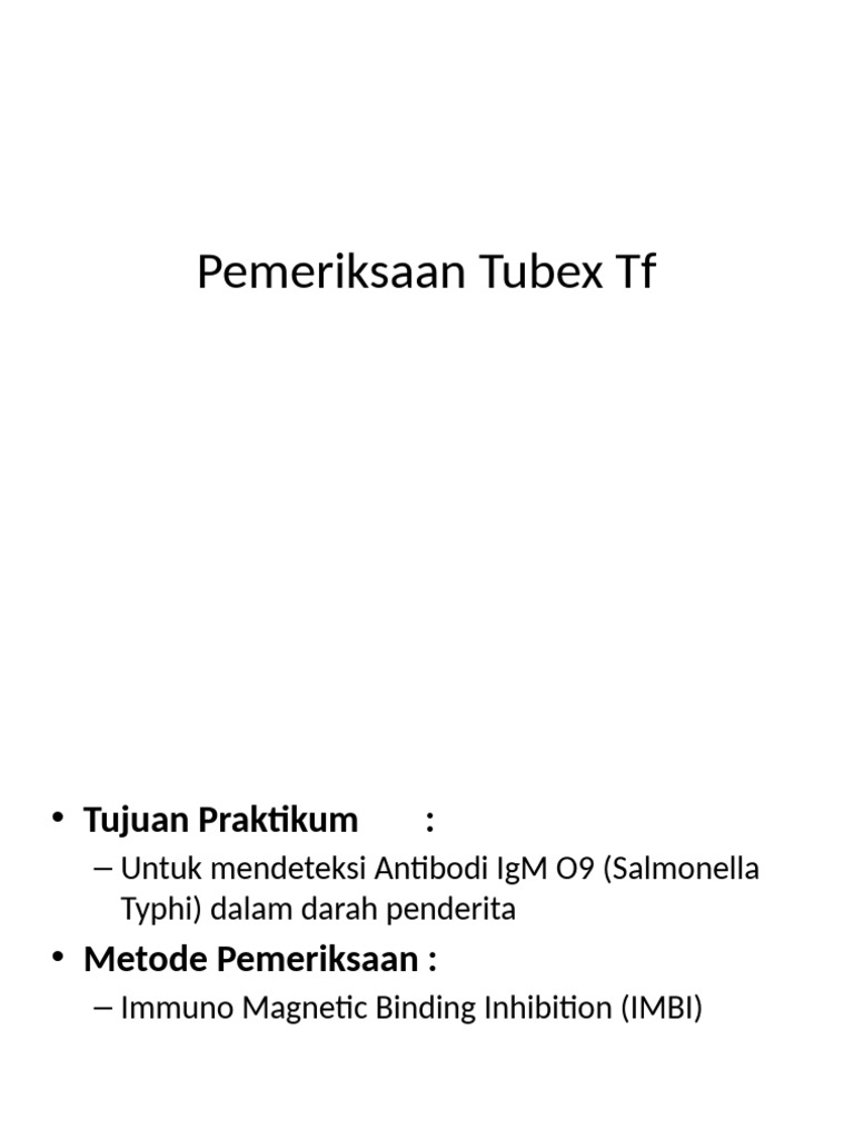 Cek Warna Tabung Tubex Tf | PDF