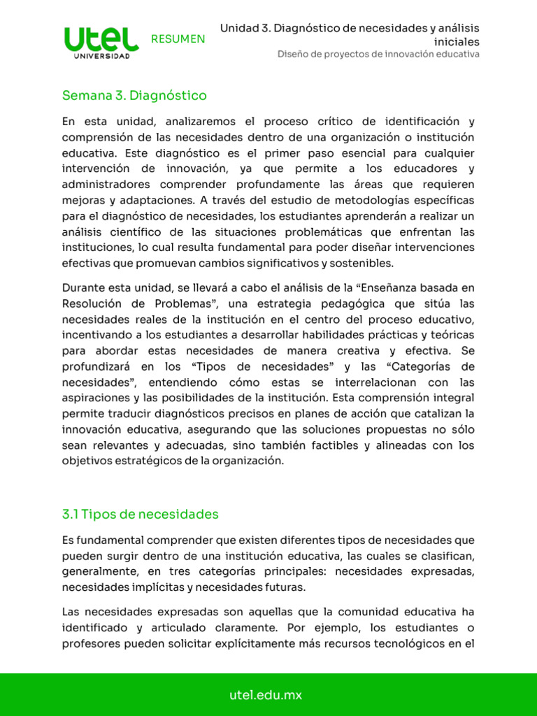 M1ED111 Resumen S3 CE MNRJ | PDF | Diseño | Planificación