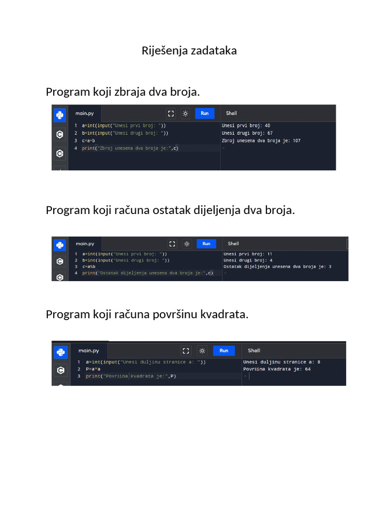 Ponavljanje Python | PDF