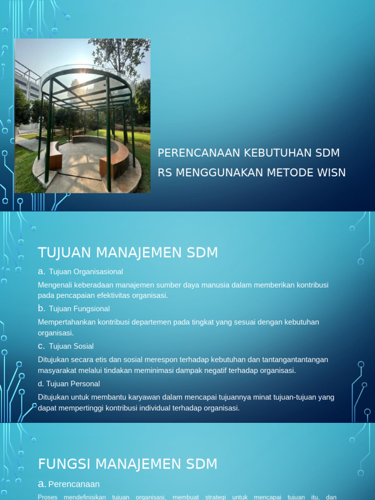 Perencanaan SDM RS dengan Metode WISN | PDF