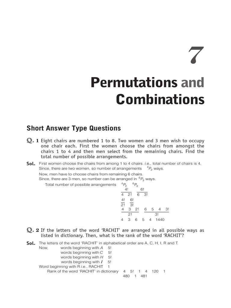 Permutation and Combination | PDF | Consonant | Vowel