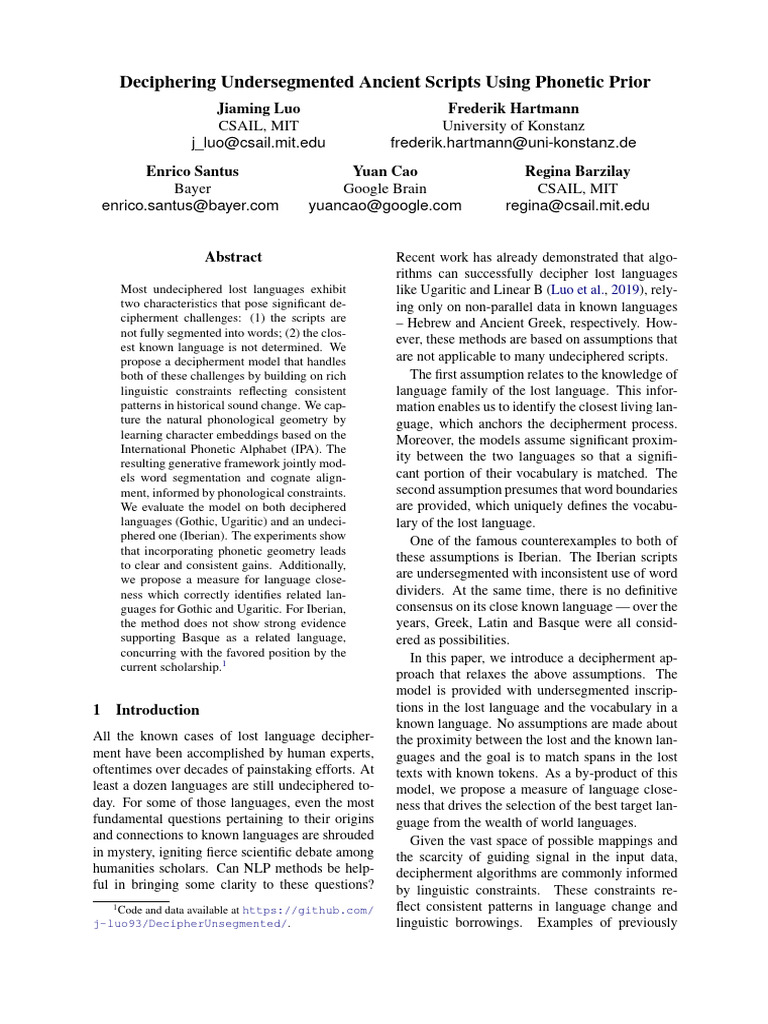 Decipher Un Segmented | PDF | Linguistics | Human Communication