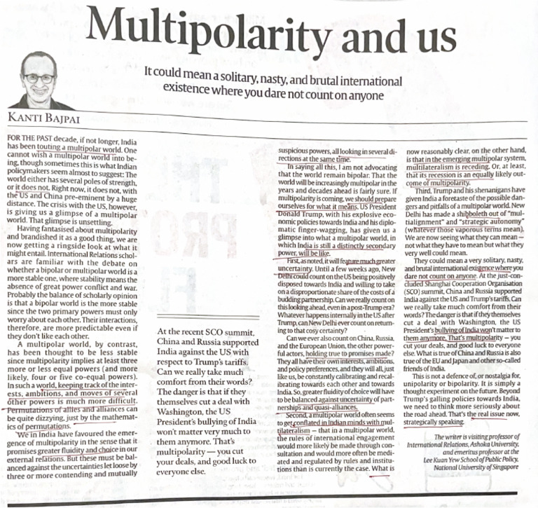 Multipolarity and Us | PDF
