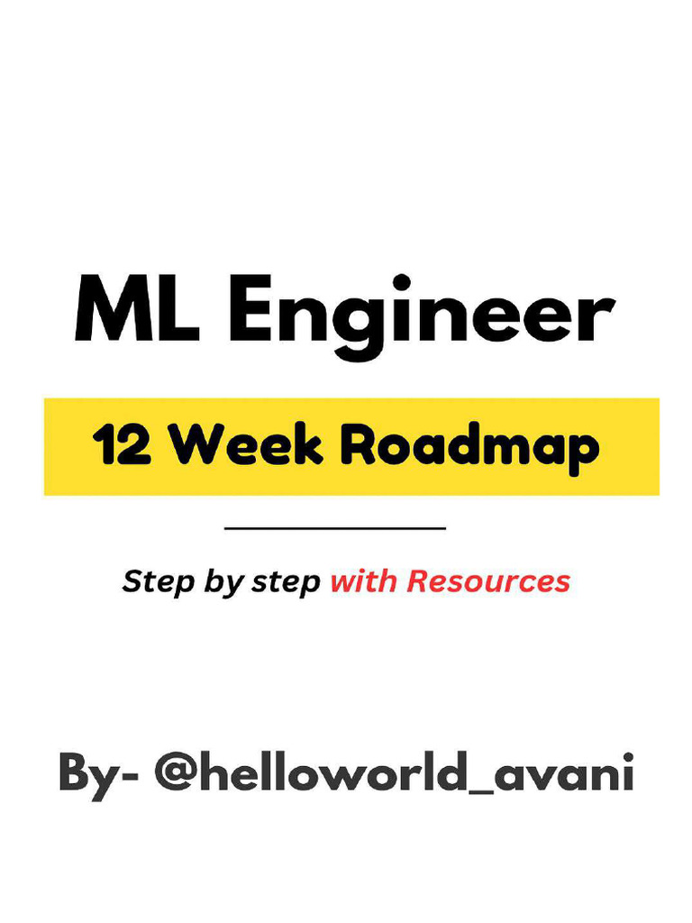 ML Engineer Roadmap | PDF