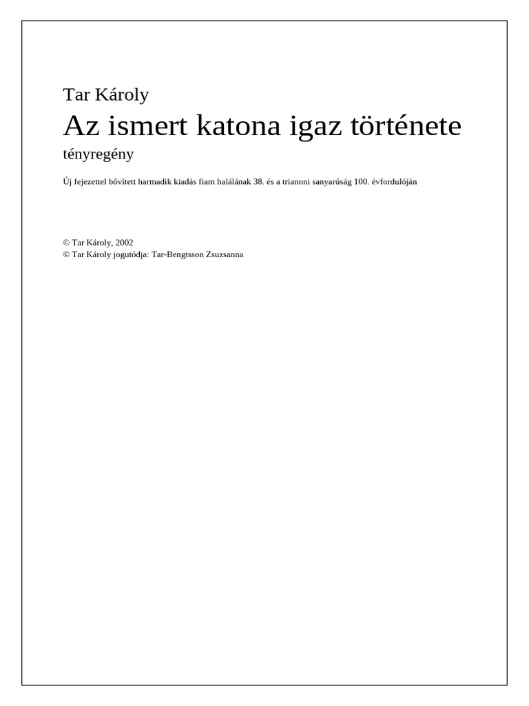 Az Ismert Katona | PDF
