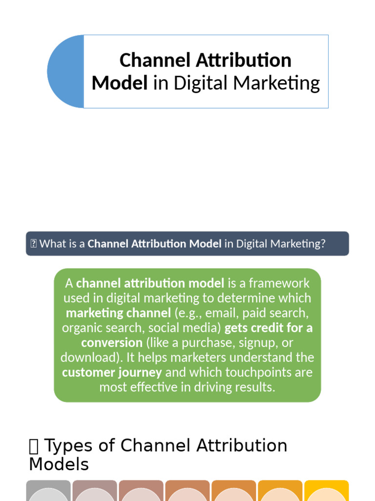 Understanding Channel Attribution Models | PDF | Digital Marketing ...