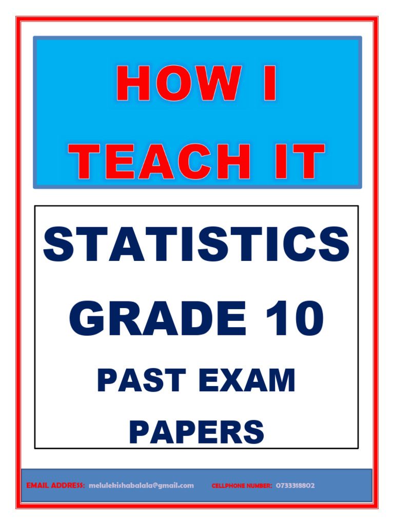 Grade 10 Statistics Exam Papers | PDF | Descriptive Statistics ...