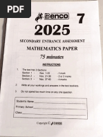 Sea Maths Specimen Paper 2019 Answers | PDF