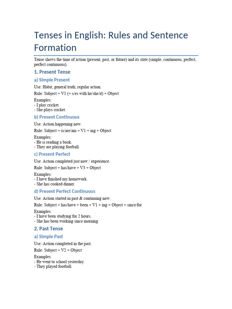 English Tenses and Determiners Guide | PDF | Linguistics | Syntax