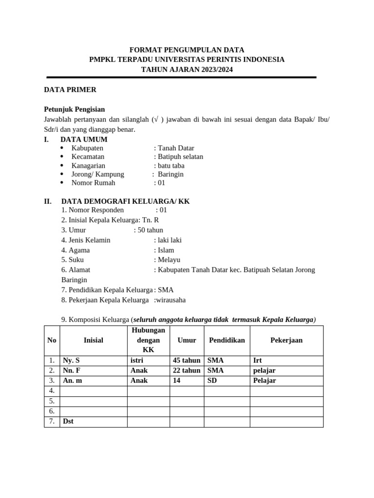 Kuisioner Pmpkl 2024 Finish (1)(1) | PDF