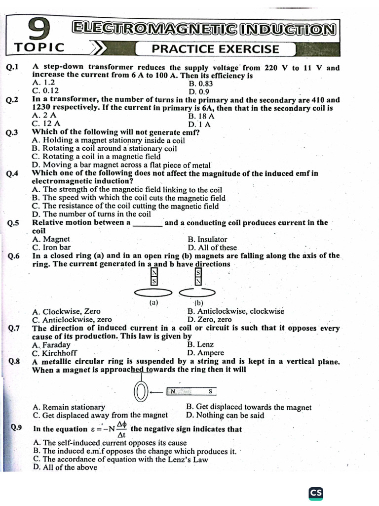 Electromagnetic Induction | PDF