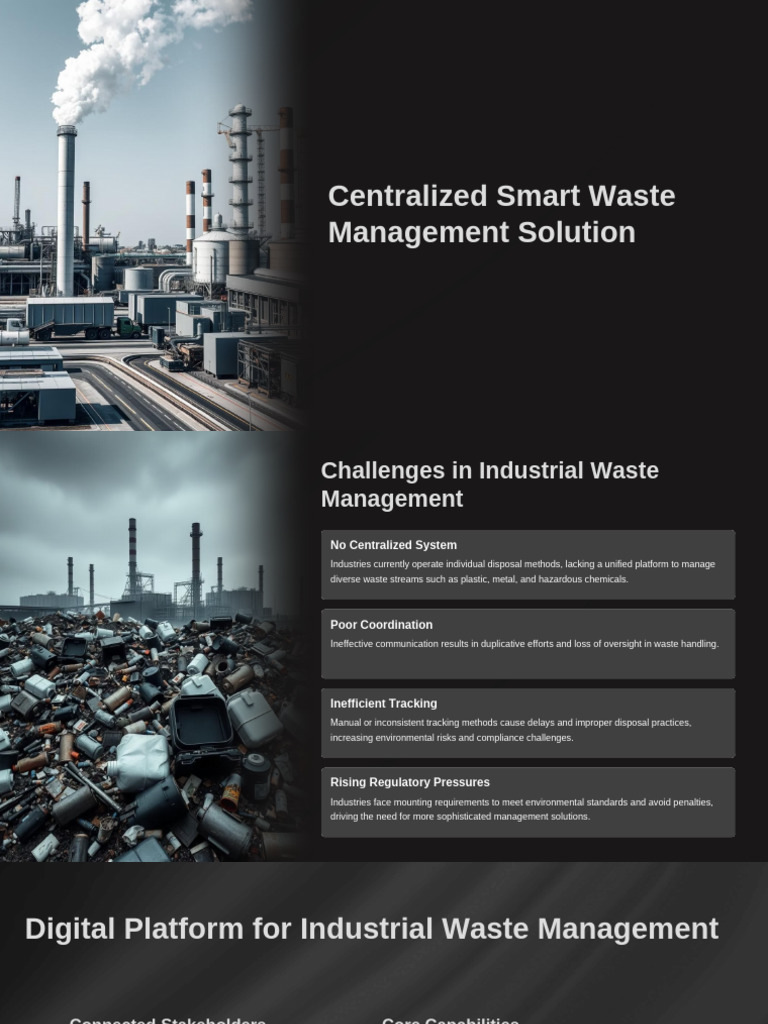 Centralized Smart Waste Management Solution | PDF | Waste Management ...