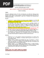 Calleja v. Executive Secretary Case Summary | PDF | Overbreadth ...