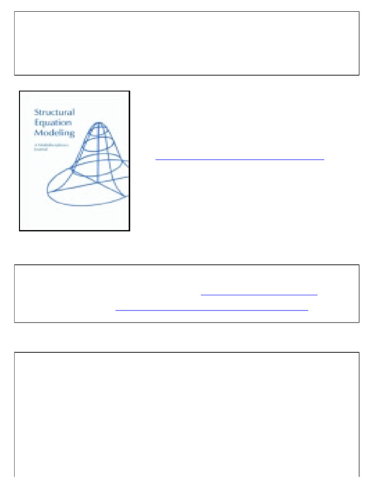 Raykov 1995 | PDF | Structural Equation Modeling | Chi Squared Distribution