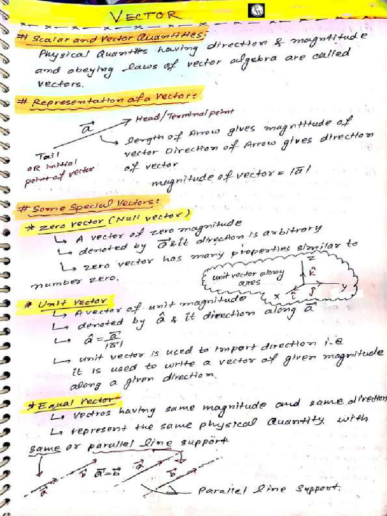 Vectors | PDF
