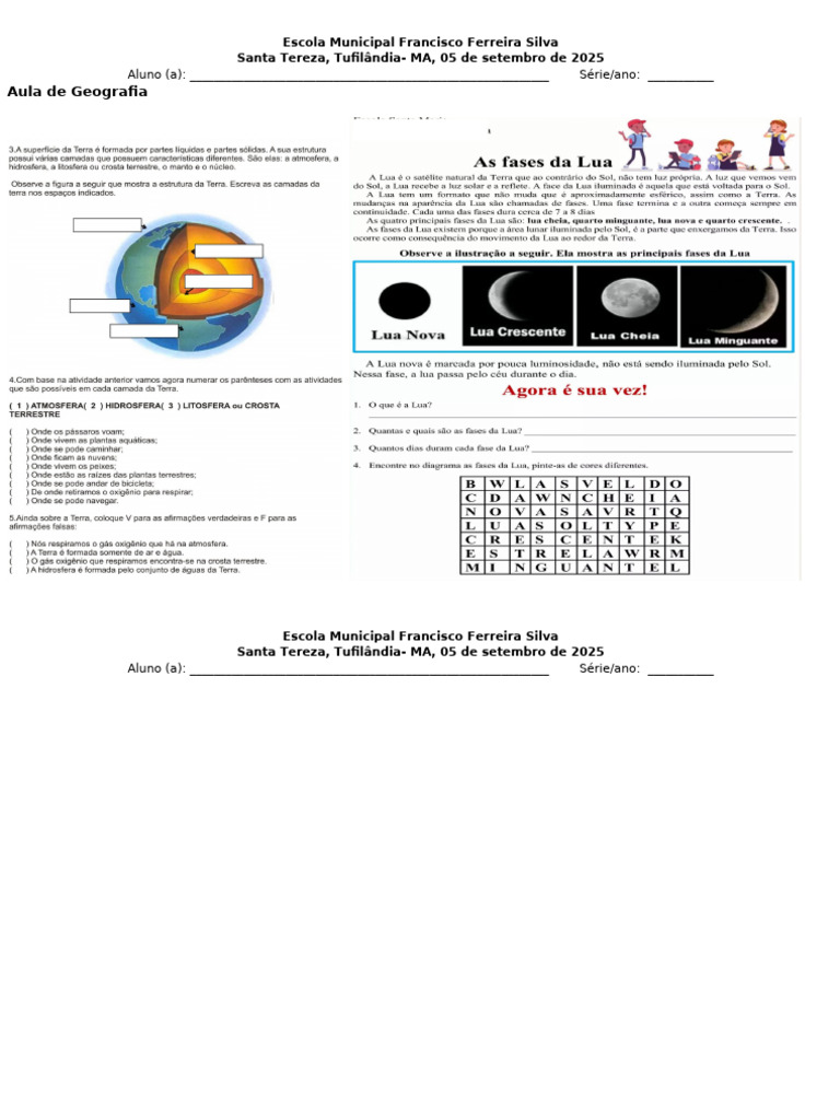 Fases Da Lua | PDF