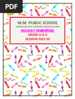 LKG Tracing & Coloring Worksheets | PDF