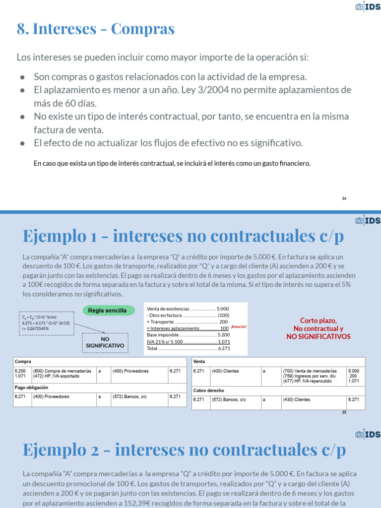 Intereses en Compras y Ventas | PDF | Interés | Factura