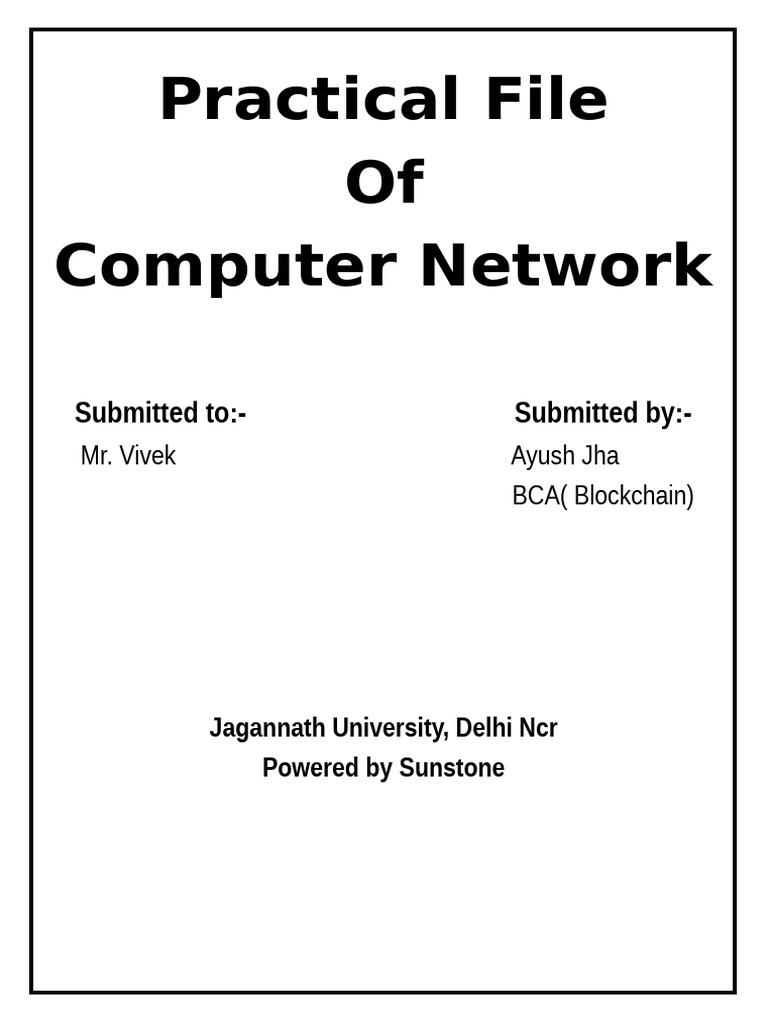 Ayush CN | PDF | Network Topology | Computer Network