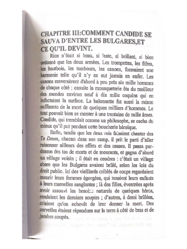 Chapitre Iiicomment Candide Se | PDF